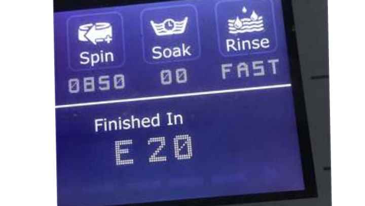 What causes the error E20 in the washing machine Electrolux? Review + Video